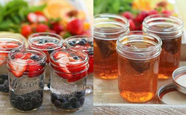 Para se refrescar: chá com frutas no pote! | Pitacos e Achados